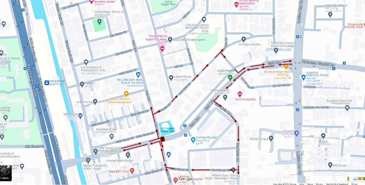 Traffic diversion at Indira Nagar due to CMRL work – Adyar Times